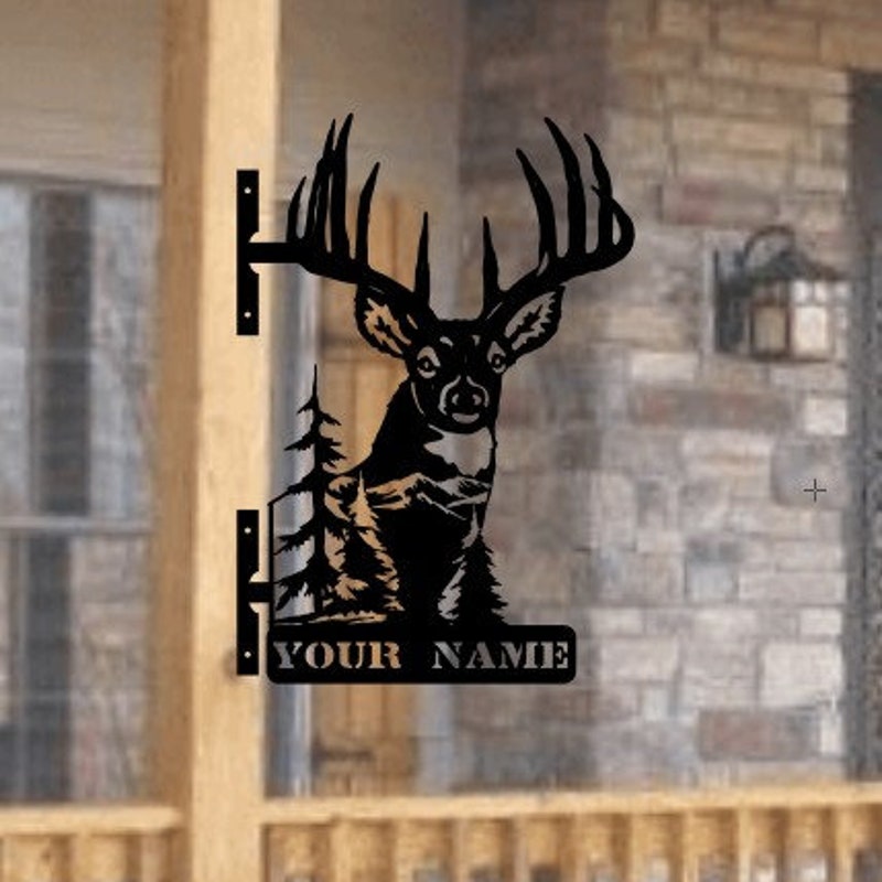 Deer Porch Sign - Etsy