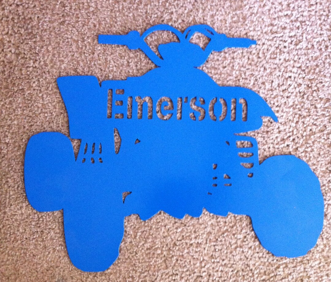 Four Wheeler Metal Wall Art: Boy's Room Decor, Man Cave Sign - Etsy
