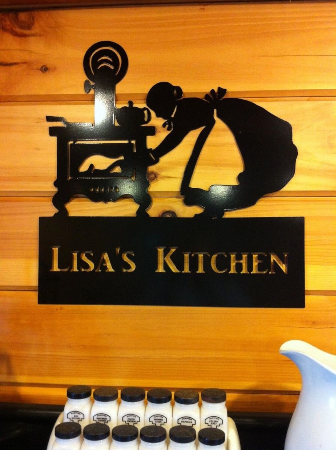 Letrero de metal de cocina con apariencia vintage Letrero de cocina ...