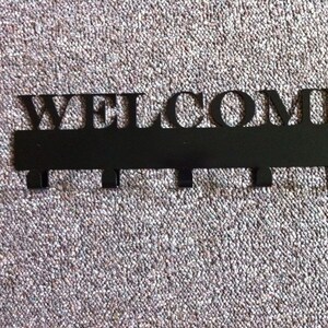 Welcome Metal Key Holder Hand Made Welcome Key Hanger - Etsy