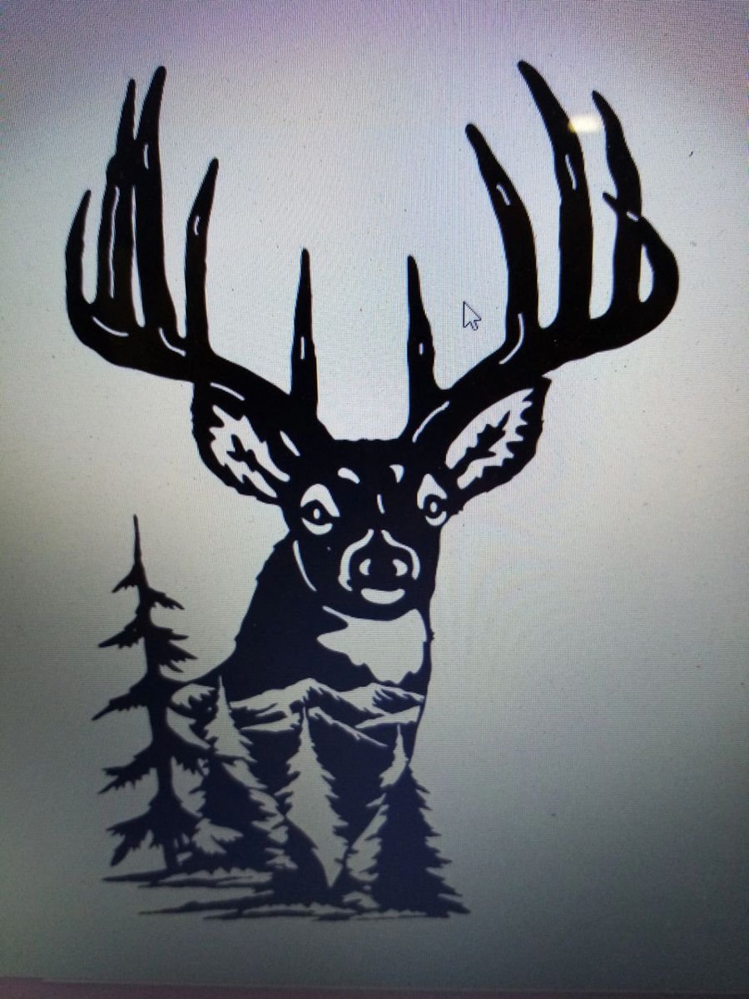 Whitetail Buck Deer Steel Sign Scene 20 Big Buck With Trees - Etsy