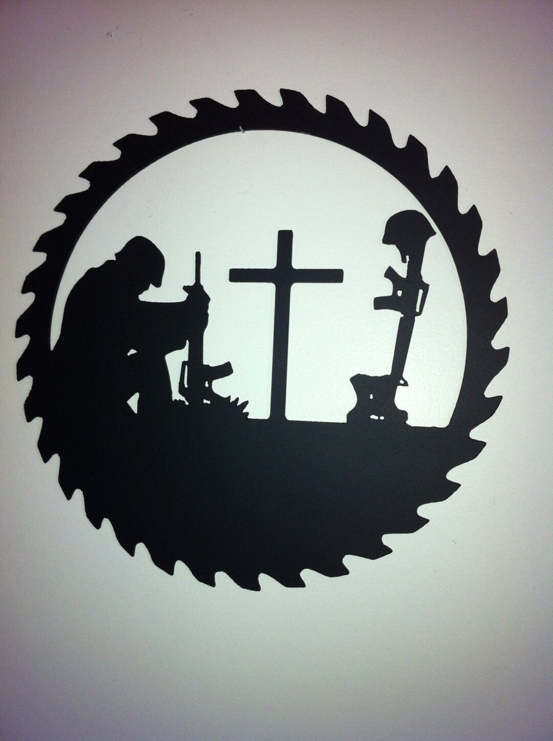 Soldier Military Memorial Saw Blade Memorial Fallen Soldier - Etsy Canada