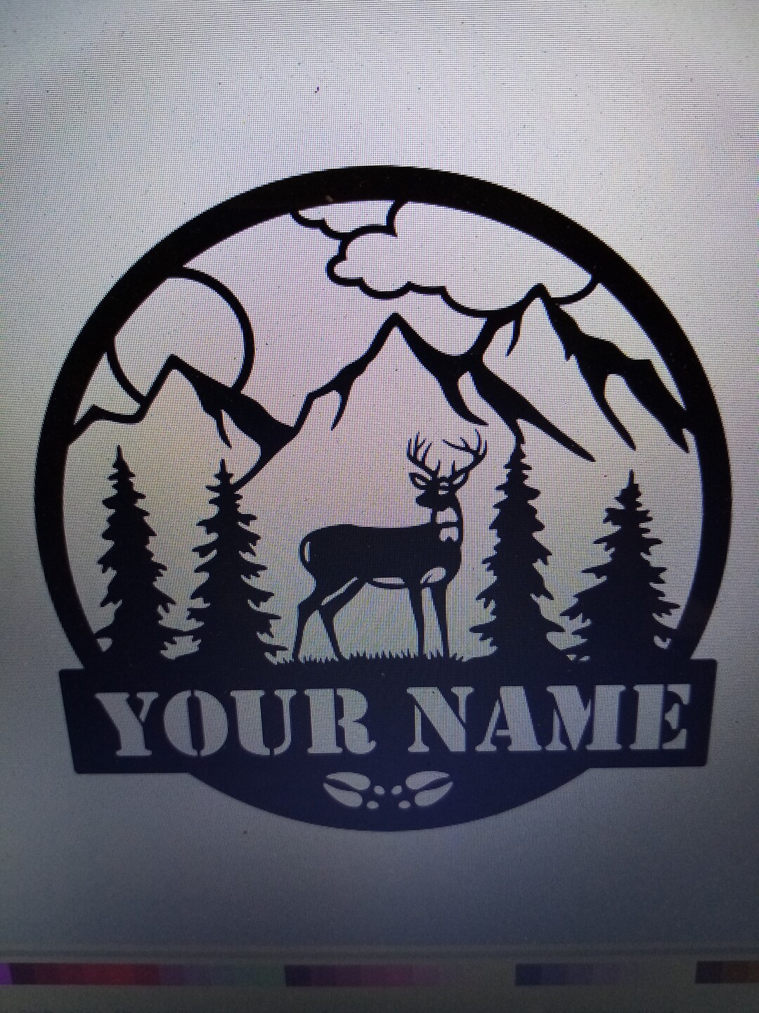 Deer Monogram 18 Buck Monogram Personalized Monogram Letter Sign Buck ...