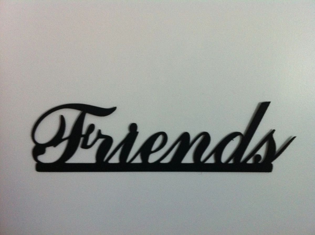Friends, Welcome Wall Words Metal Wall Words Wall Decor Indoor/outdoor ...