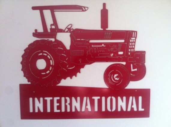 International Harvester Tractor Sign Hand Made Metal | Etsy