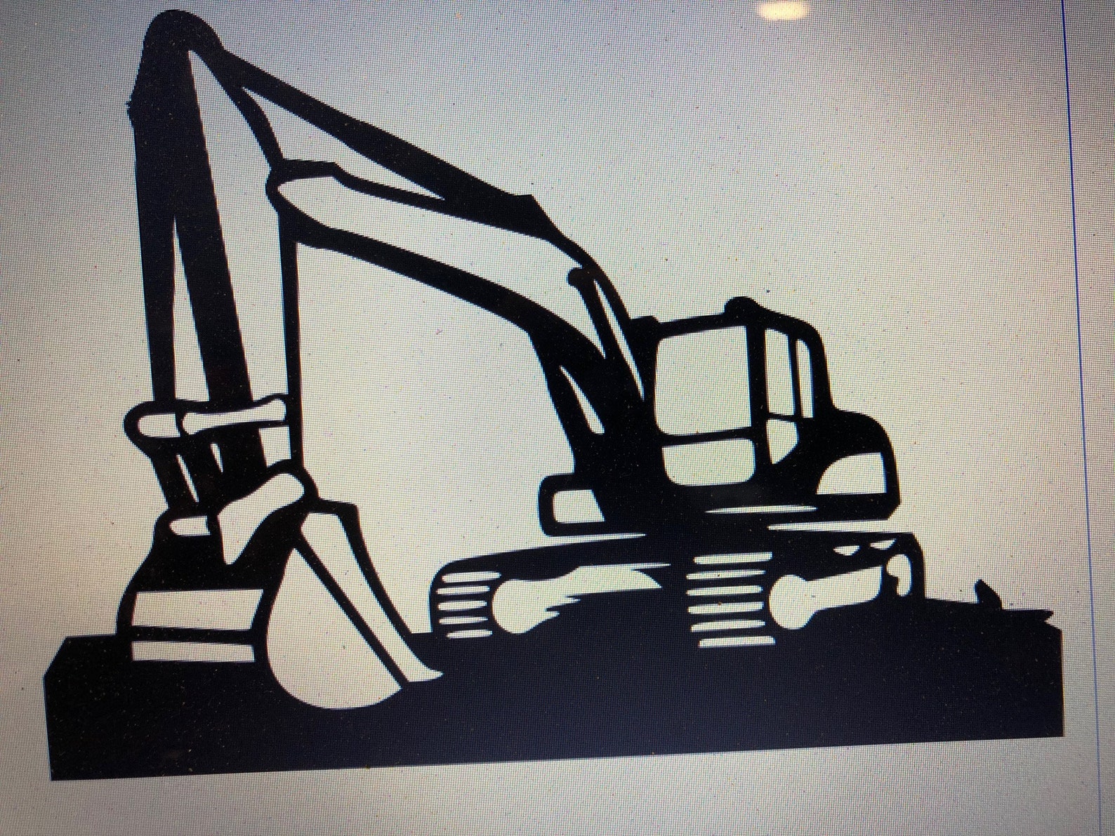 Excavator Digital Svg File Only - Etsy