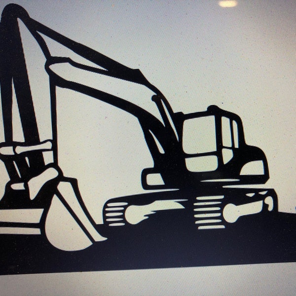 Excavator Dxf File - Etsy