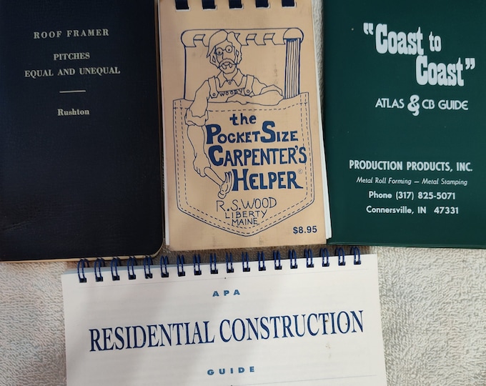 Antique, 1940s, Audel's Carpenters and Builders Guide, Vol 1-4 ...