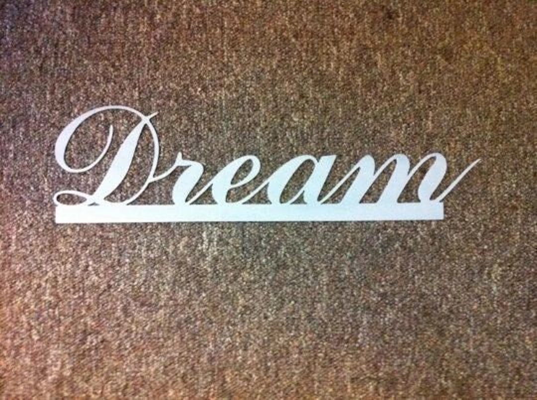 Metal Dream Wall Word Metal Dream Wall Art - Etsy
