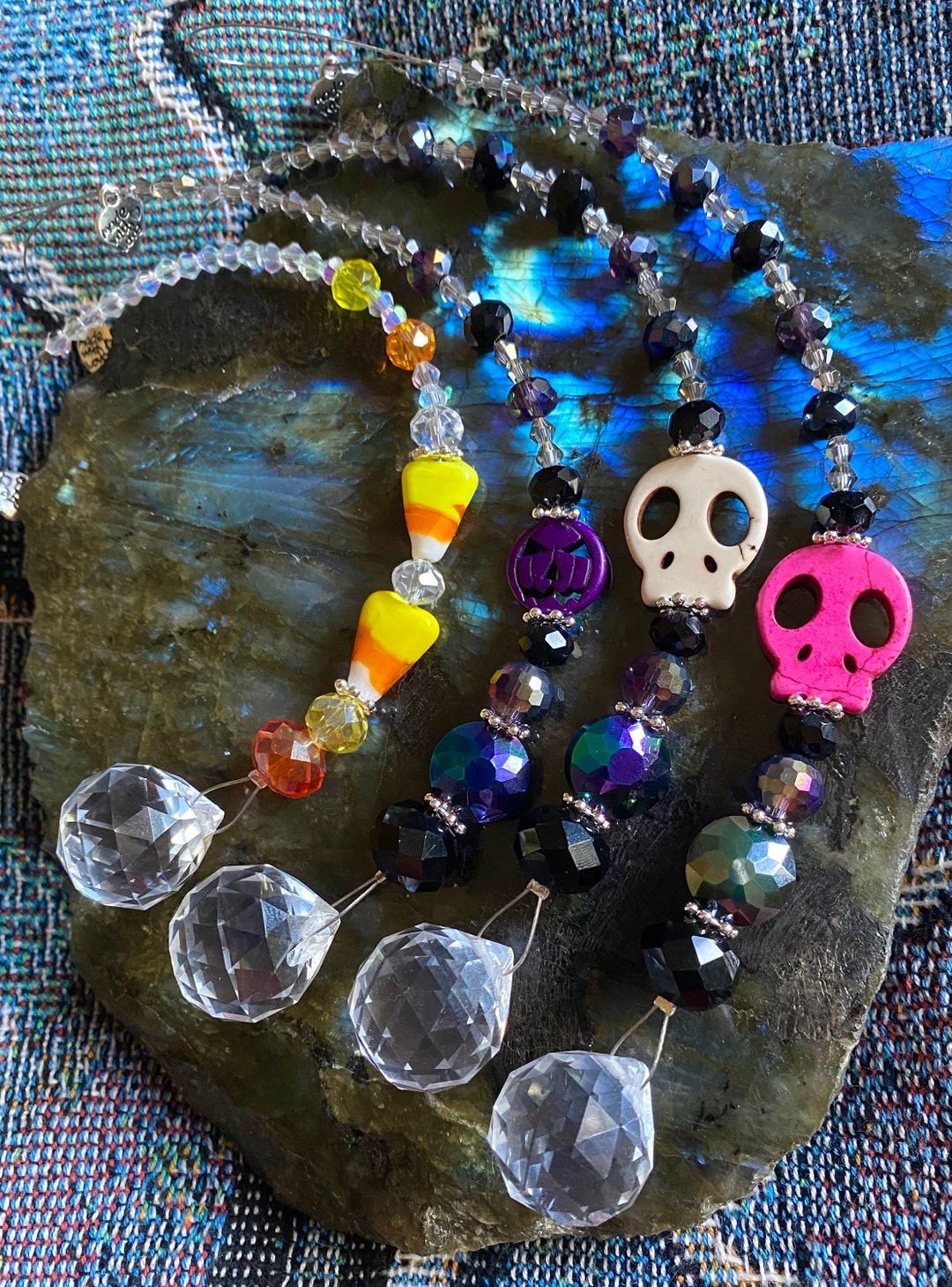 Halloween Suncatchers ~20mm Spooky Season Prisms ~sparkly Car Charms ...