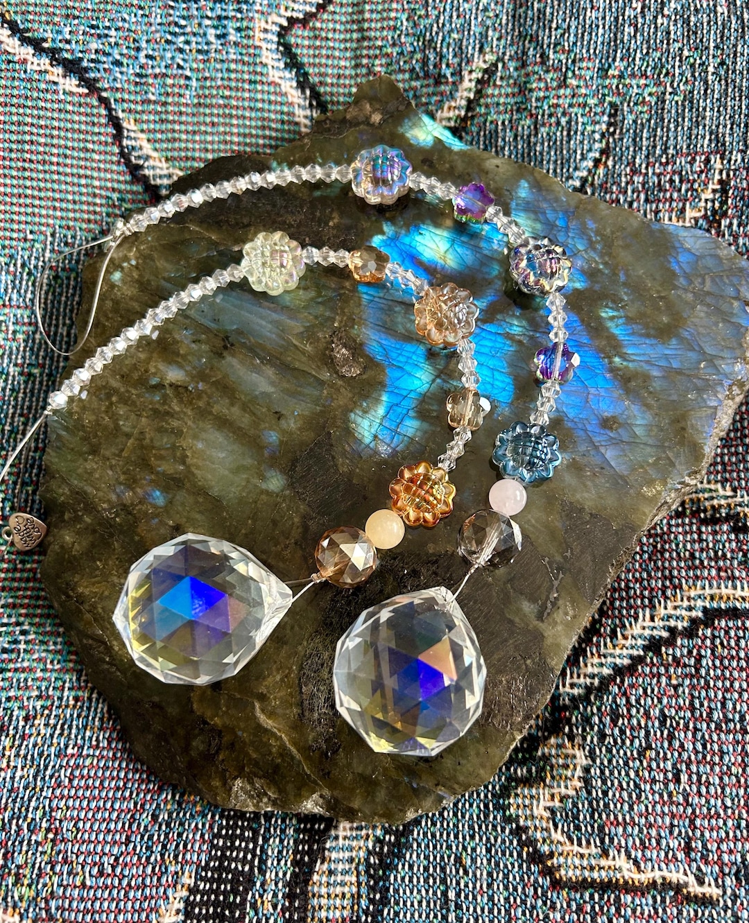 Crystal Sunflower Suncatcher ~aurora Borealis 30mm Prism ~super Sparkly ...