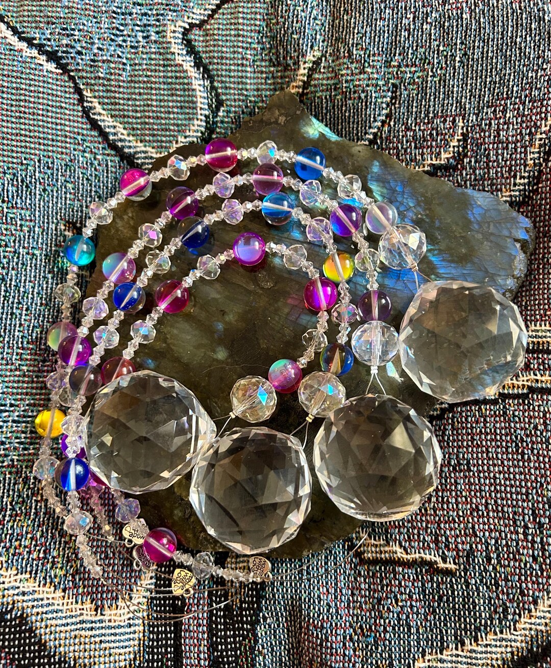 Candy Kissed Rainbows ~40mm Prism Suncatcher ~super Sparkly Rainbow ...