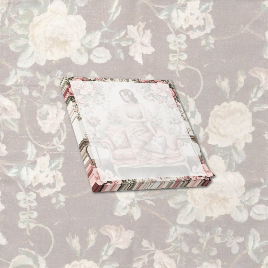 Feminine Coquette Post-it® Note Pad, 3x3 or 4x4 Designer Sticky Notes ...