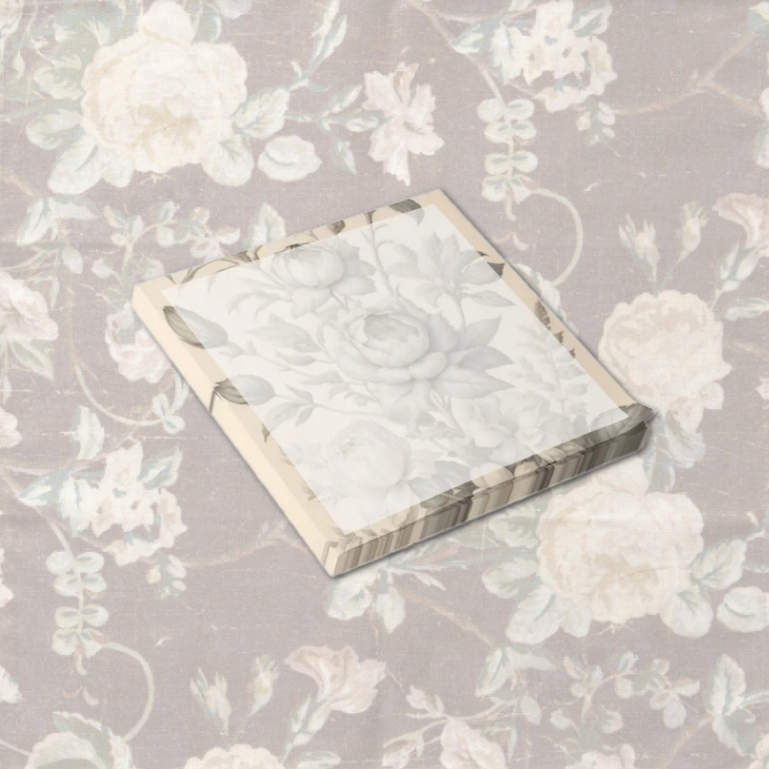 Vintage Floral Botanical Post-it® Note Pad, 3x3 or 4x4 Designer Sticky ...