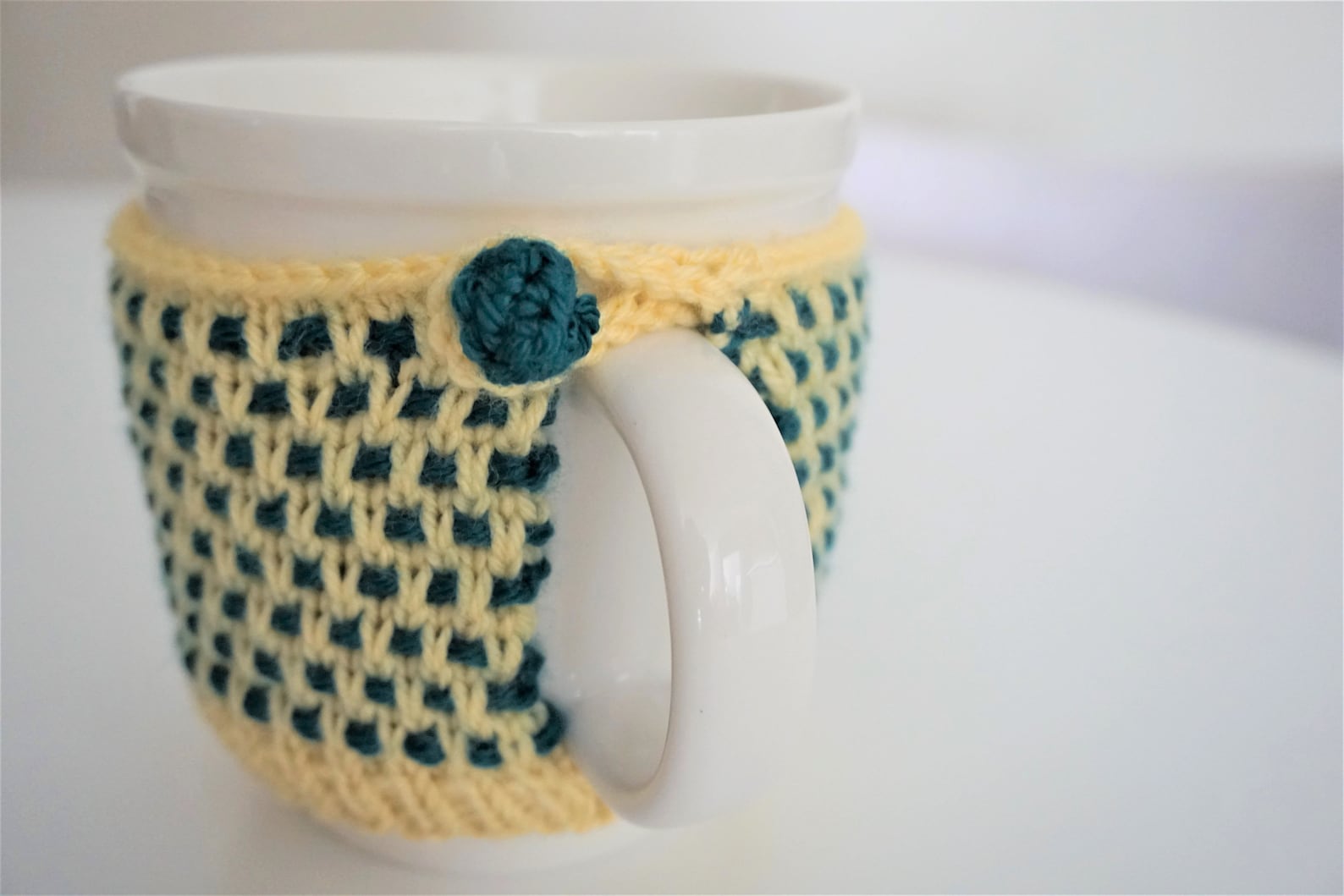 Mug Cozy, Cup Cozy, Knitted Mug Cozy, Multi-colored Mug Cozy - Etsy