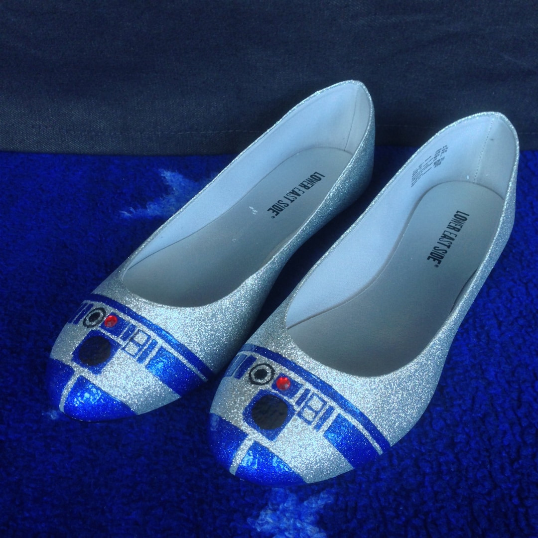 Blue Astromech Glitter Shoes - Etsy