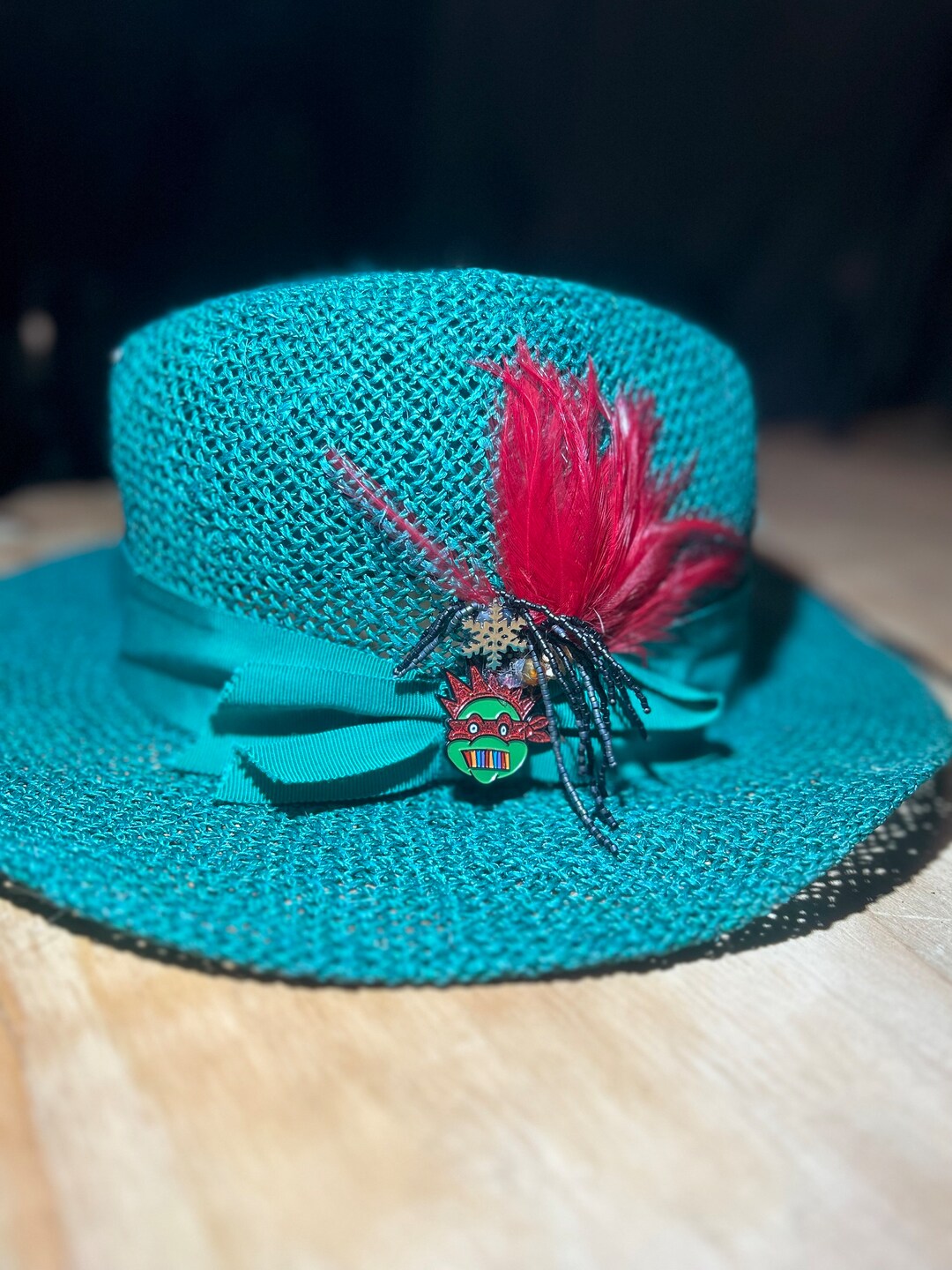 Ninja Ween Green Straw Hat - Etsy