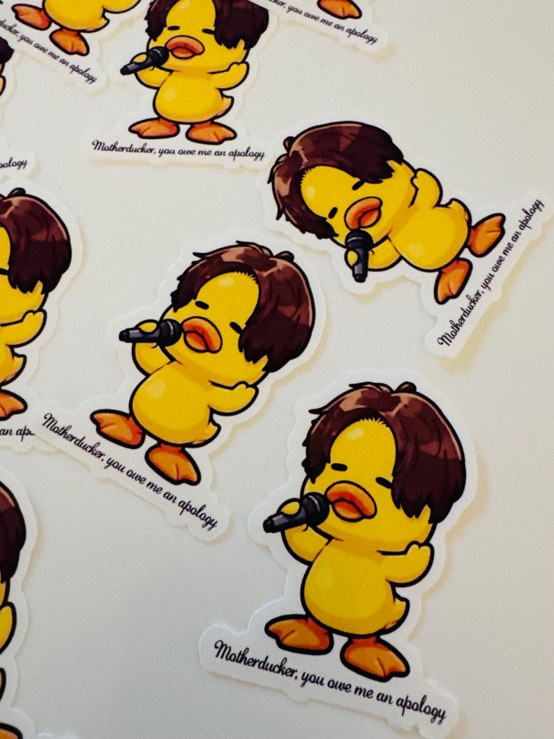 Duck Singer Sticker Pack (8 Pack) - Etsy
