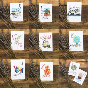 ABC Names of God Alphabet Cards, 5x7 Print Set With A-Z Names of God ...