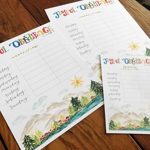 DIGITAL DOWNLOAD Joyful Obedience Chart 8.5x11 | Etsy