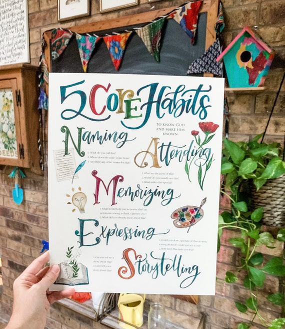 Watercolor Art Print Classical Conversations Five Core - Etsy