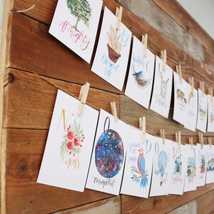 ABC Names of God Alphabet Cards, 5x7 Print Set With A-Z Names of God ...