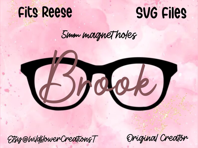 Reese Hybrid Toppers, SVG File, Pair Eyewear Compatible, Digital ...