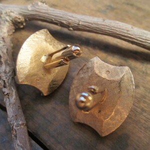 Vintage Gold-tone Marbleized Style Shield Cufflinks. (F-14) - Etsy