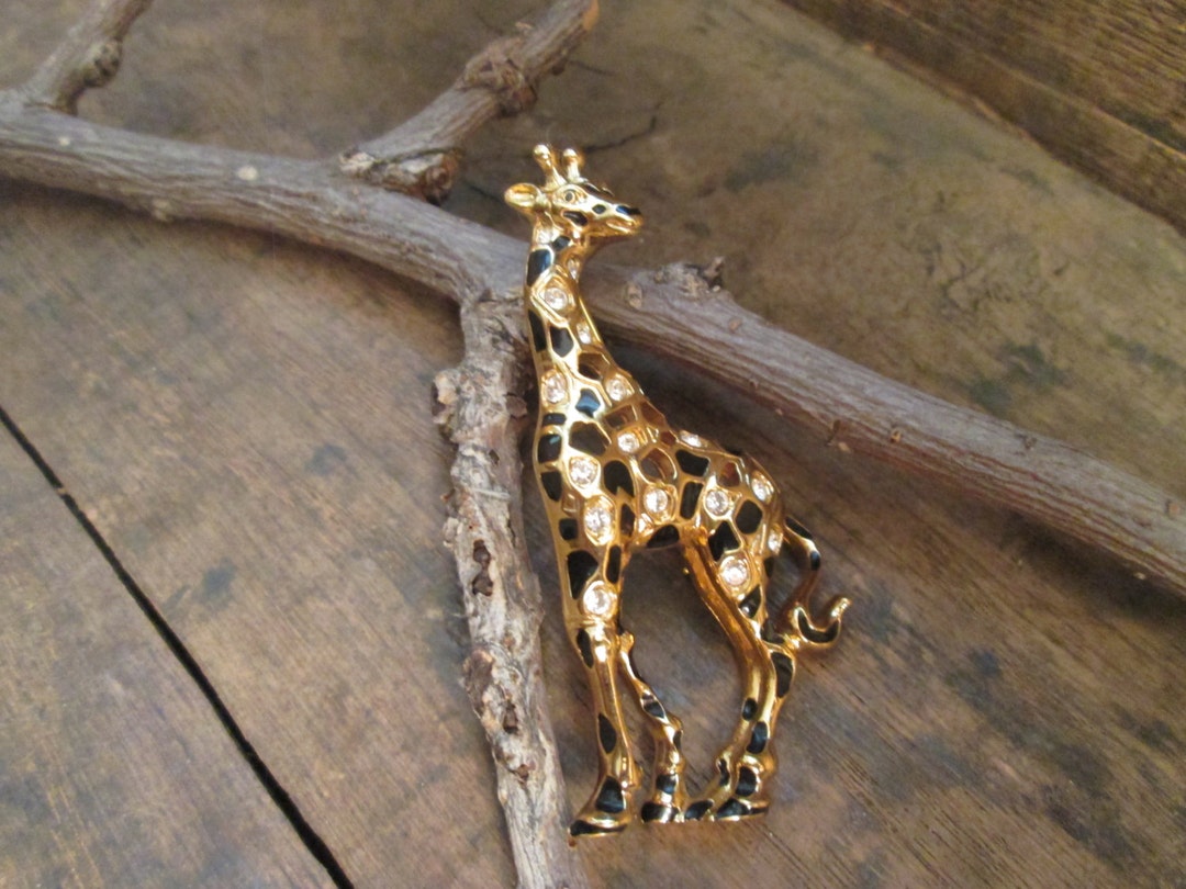 Vintage Swarovski Signed Swan Logo Giraffe Brooch - Retired (B-207) - Etsy