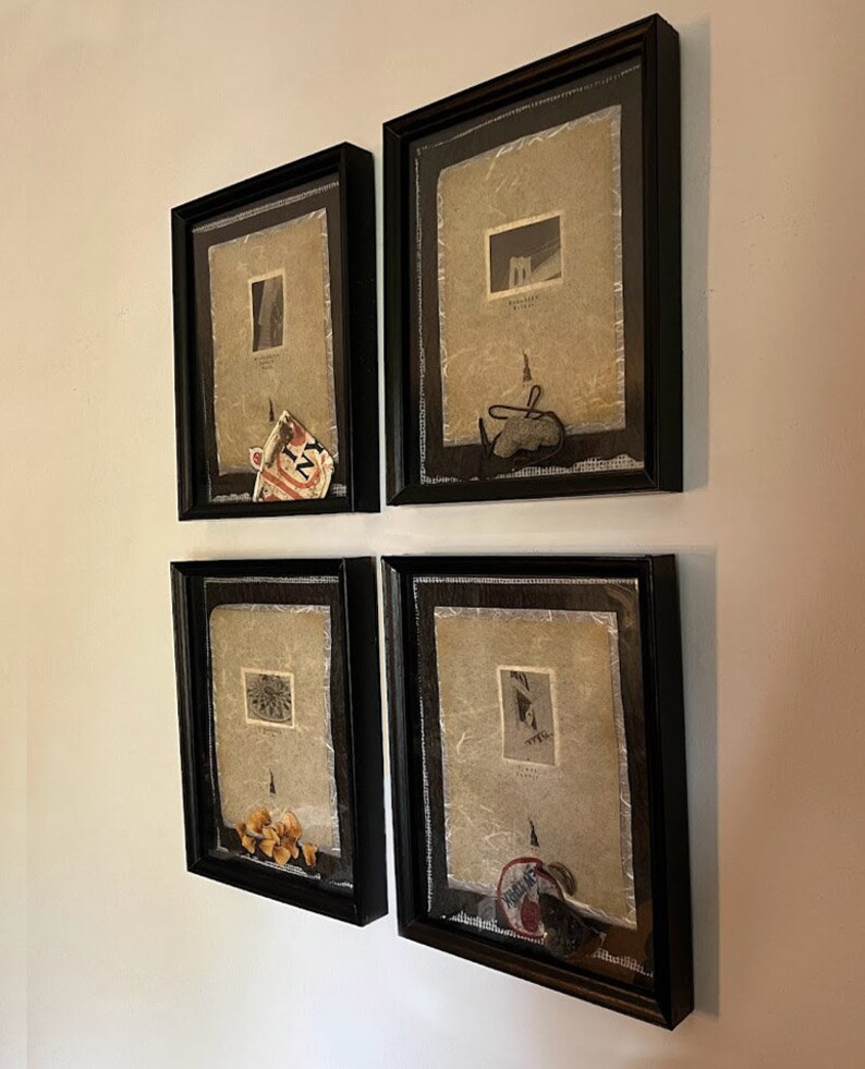 New York Photographs and Found Objects in Shadow Box Frames • V1 - Etsy