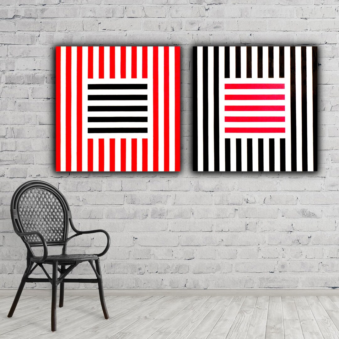 Vibrating Lines • Original Abstract Artwork - Etsy