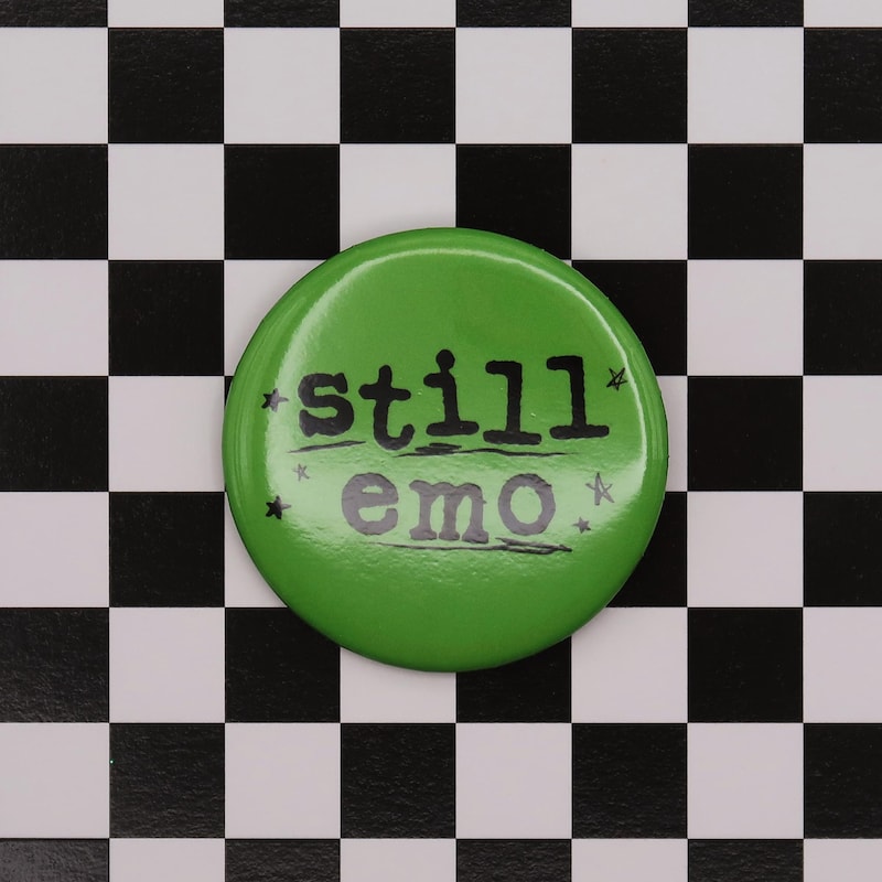 Emo Button Pin - Etsy
