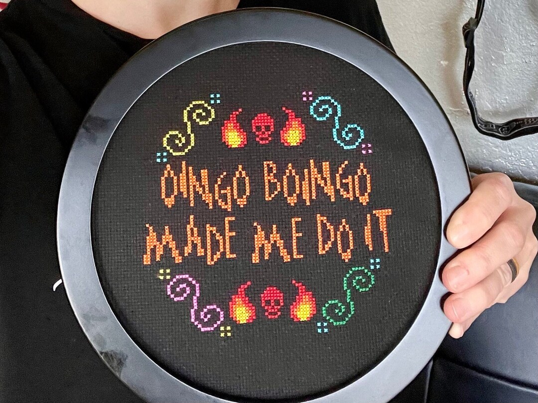 Oingo Boingo Made Me Do It Cross Stitch PDF Pattern Instant Download - Etsy