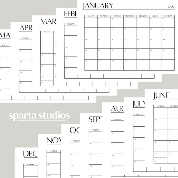 Printable December 2024 Calendar - Etsy