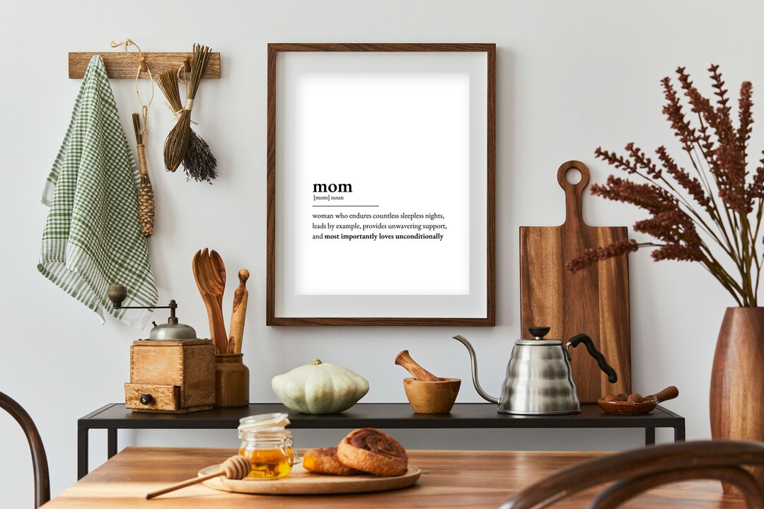 Definition of Mom Printable Sign - 4 Sizes Included - Gift for Mom ...