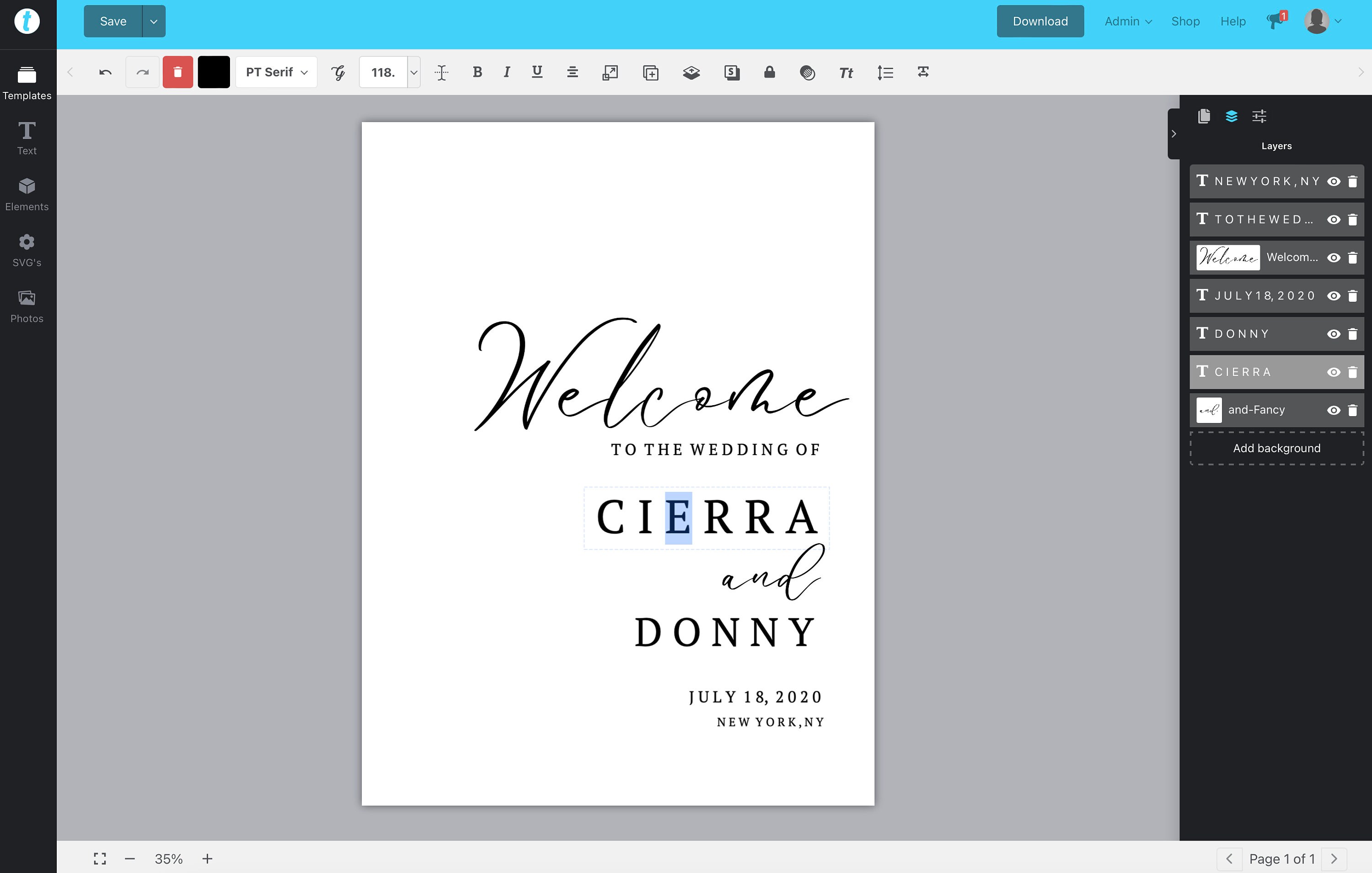Wedding Welcome Sign - Editable - Welcome Poster - Script ...