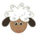 Sheep Head Applique Machine Embroidery Digitized Design - Etsy