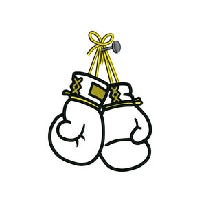 Boxing Gloves Applique Machine Embroidery Digitized Pattern- Instant ...