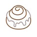 Cinnamon Roll Applique Machine Embroidery Digitized Design Filled ...