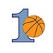 First Birthday Number 1 Basketball Ball Design Machine Embroidery ...