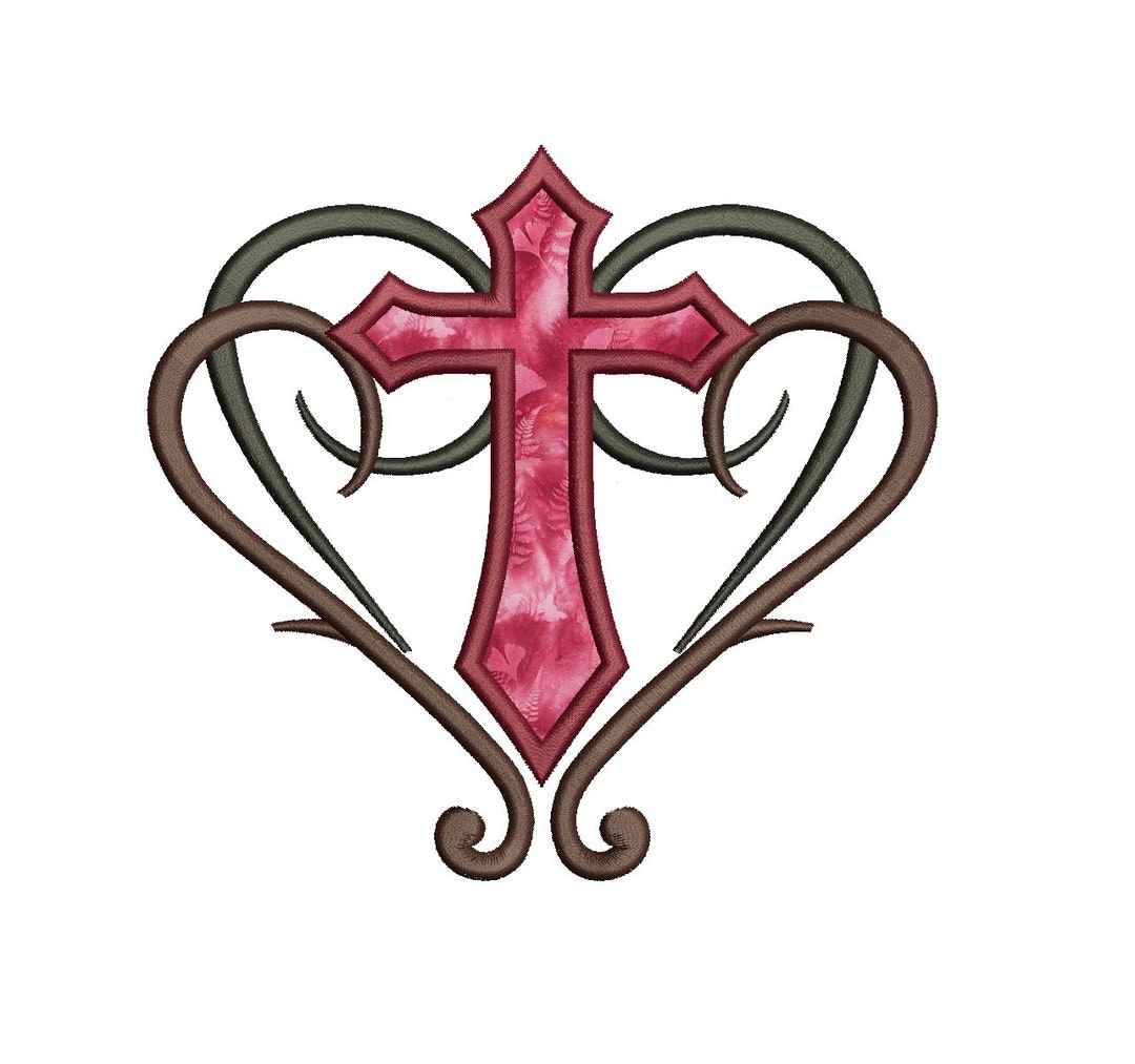 Fancy Decorative Cross Applique Machine Embroidery Digitized Design ...