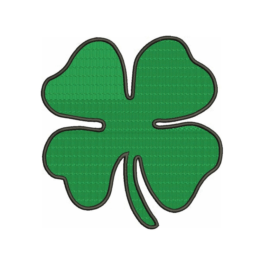 Shamrock trèfle irlandais Saint-Patrick-Machine numérisé modèle rempli ...