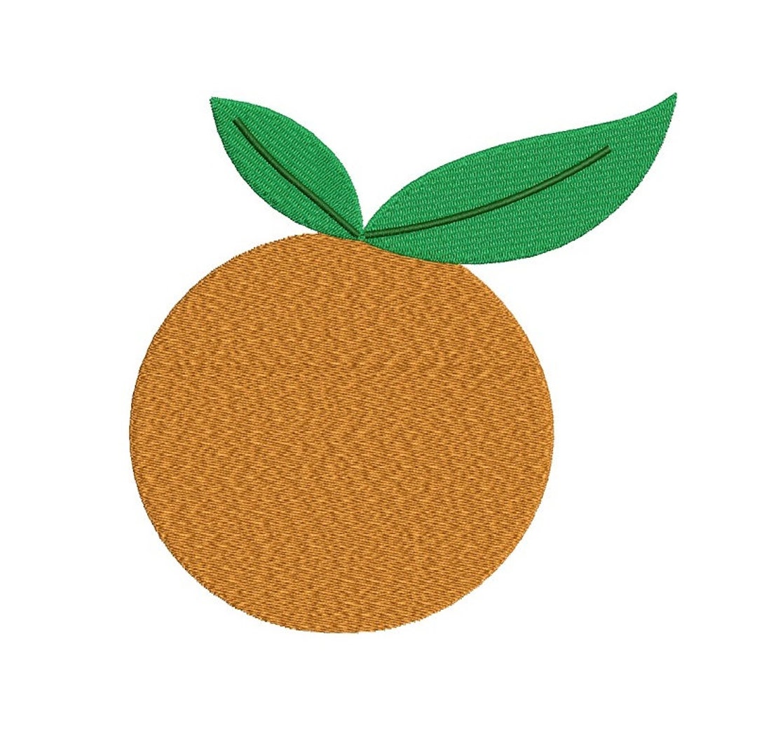Orange Filled Machine Embroidery Design Digitized Pattern - 4x4 , 5x7 ...