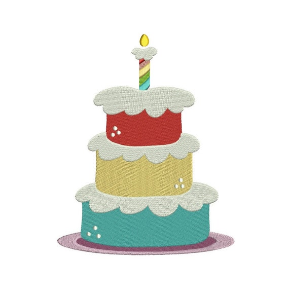 Layered Cake Filled Machine Embroidery Digitized Design - Etsy