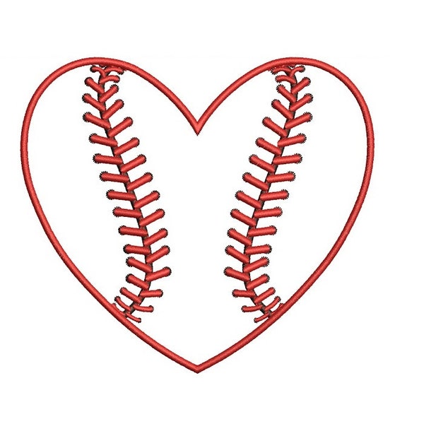 Baseball Heart - Etsy