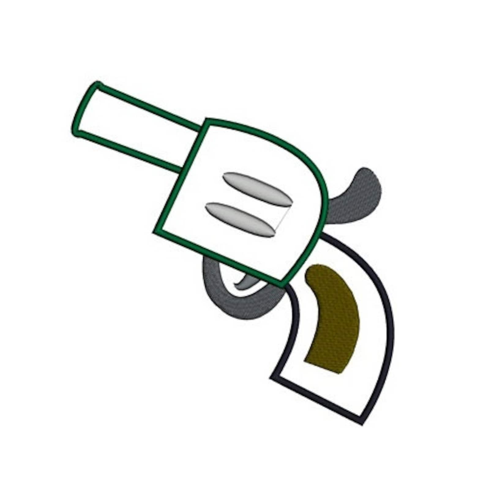 Gun pistol Machine Embroidery Applique Digitized Design - Etsy