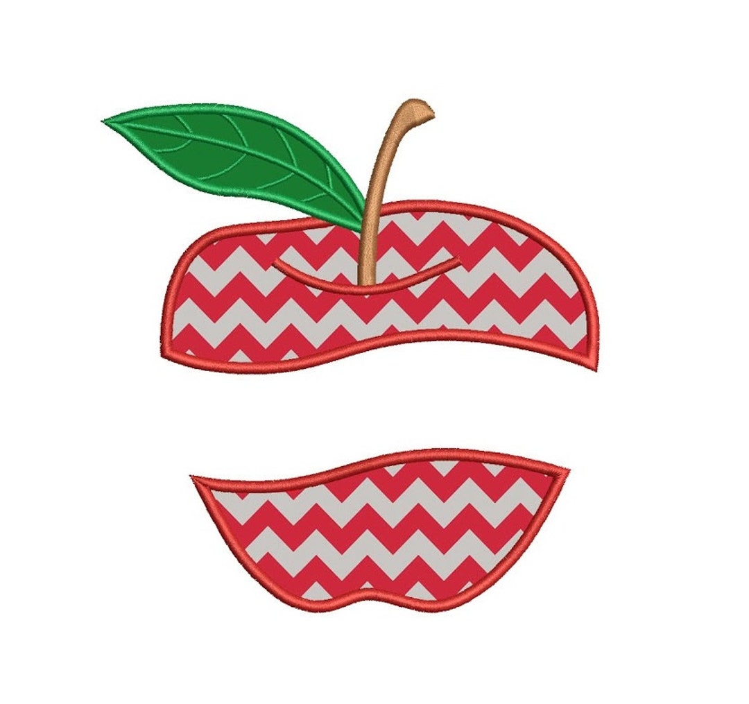 Apple Applique Machine Embroidery Digitized Design Pattern - Instant ...