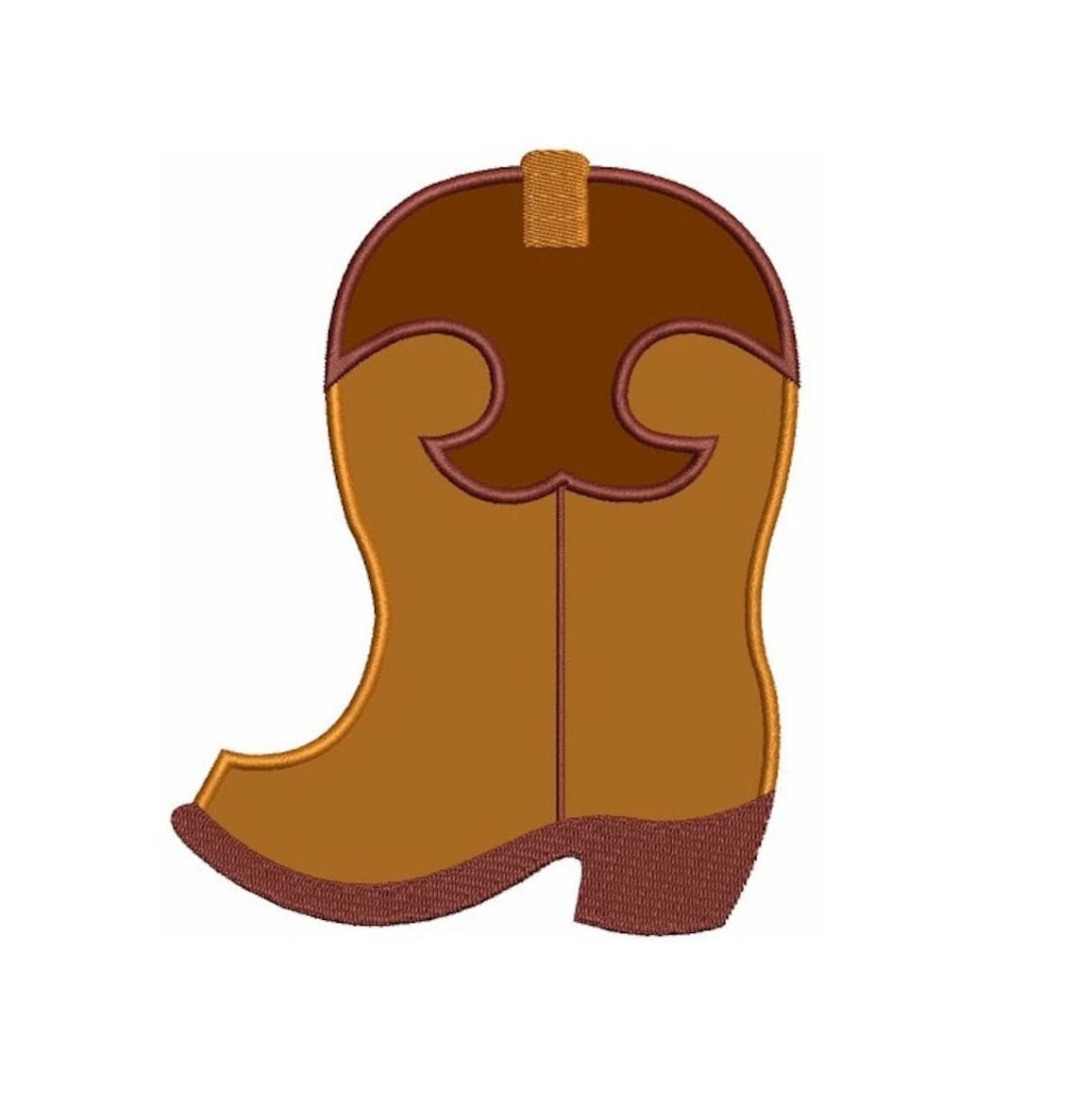 Cowboy Boot Applique Western Machine Embroidery Digitized - Etsy