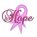 Hope Breast Cancer Ribbon Applique Machine Embroidery Digitized Design ...