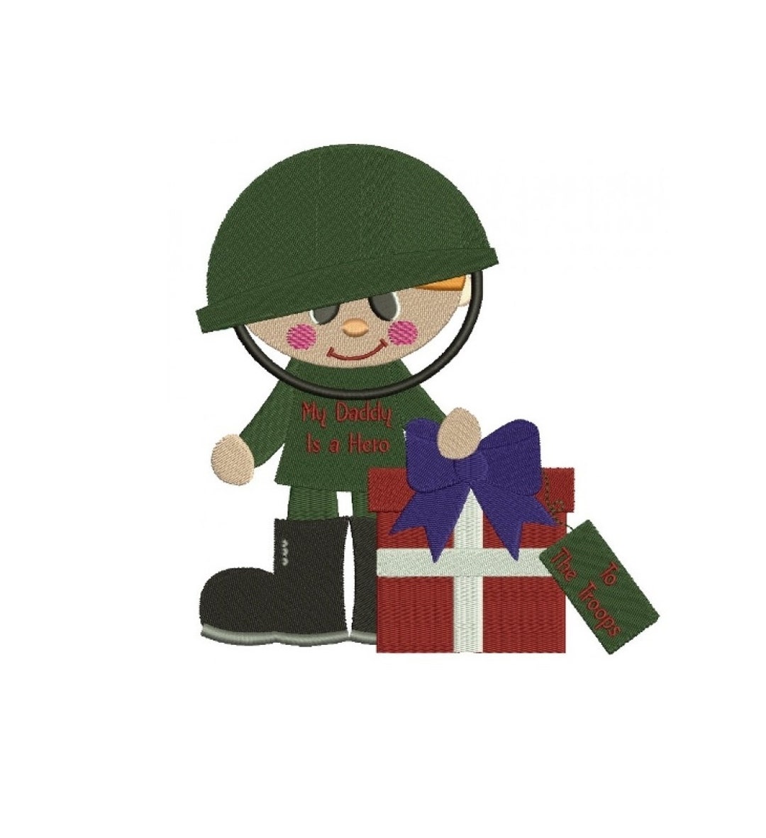 Toy Soldier Christmas Filled Machine Embroidery Digitized Design ...
